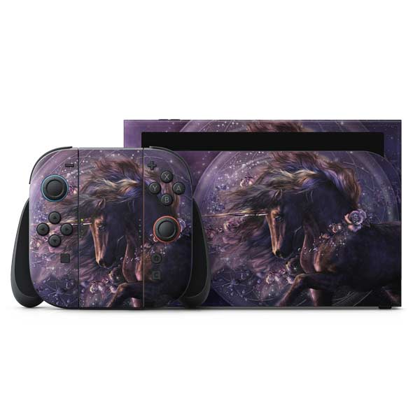 Black Rose Unicorn Nintendo Switch 2 (2025) with Joy-Con Skin | Skinit