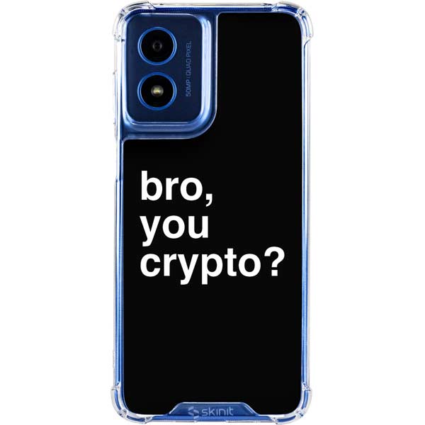 Bro You Crypto Moto G Play 4G Clear Case | Transparent Phone Cases – Skinit