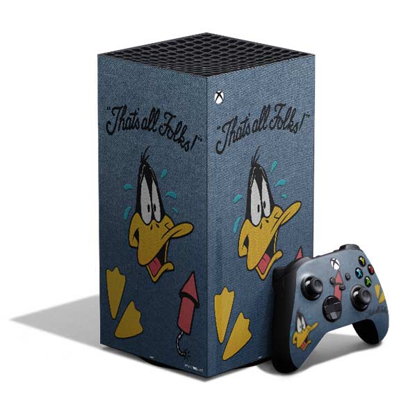 Looney Tunes Daffy Duck Thats All Folks Skin for the 2024 XBox Series X ...