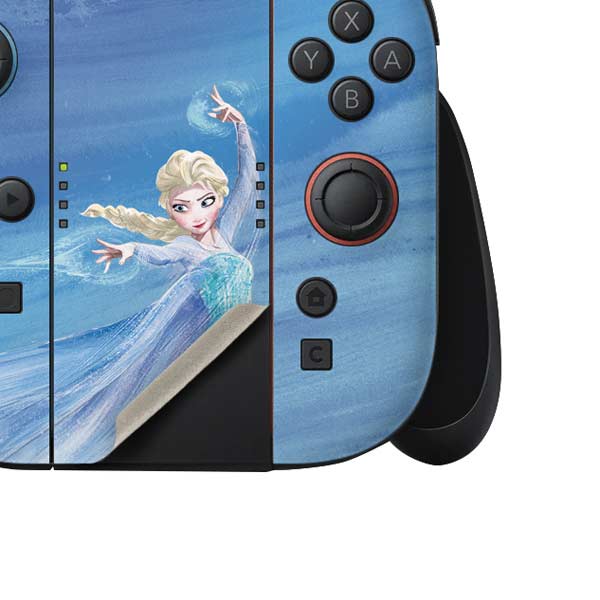 Disney Frozen Elsa Icy Powers Art Nintendo Switch 2 (2025) Joy-Con Controller Skin | Skinit