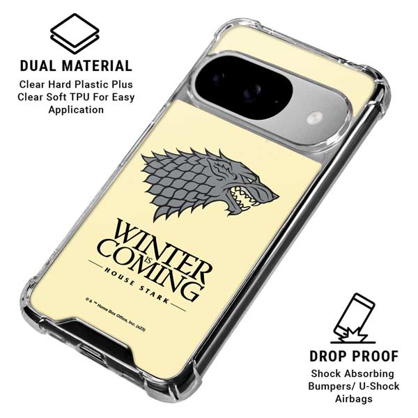 Game of Thrones: House Stark Sigil Google Pixel 10 Clear Case | Clear Phone Cases – Skinit