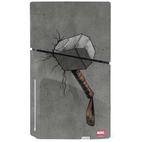 Marvel Thor Thor’s Hammer Mjolnir Skin for PS5 Slim Disk Console - Skinit