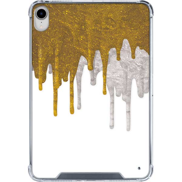 Paint Splatter Gold iPad 11th Gen (2025) Clear Case | Skinit