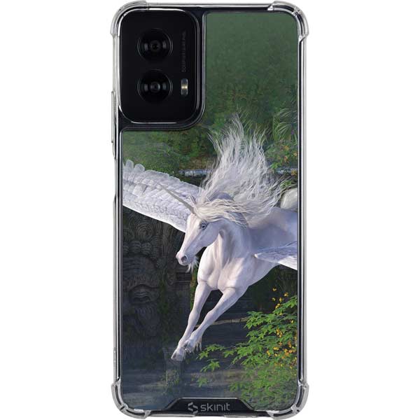 Soaring Pegasus by Laurie Prindle Moto G Power 5G Clear Case | Transparent Phone Cases – Skinit