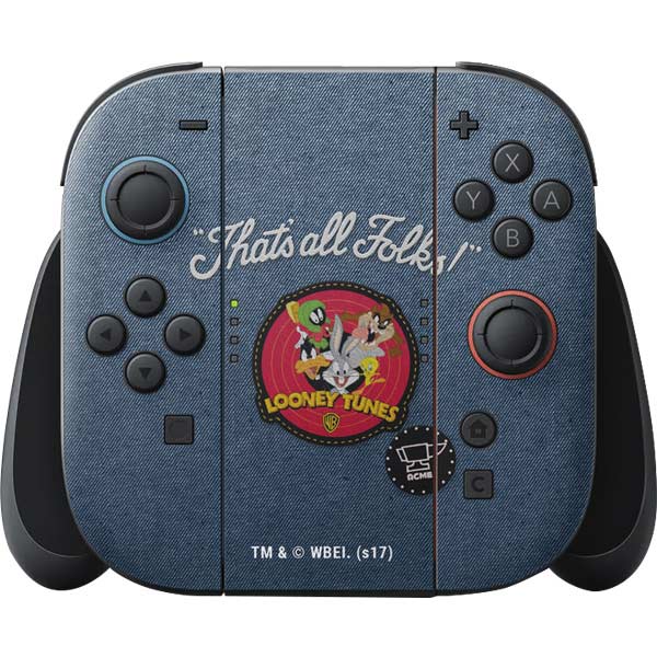 Looney Tunes Thats All Folks Patch Nintendo Switch 2 (2025) Joy-Con Controller Skin | Skinit