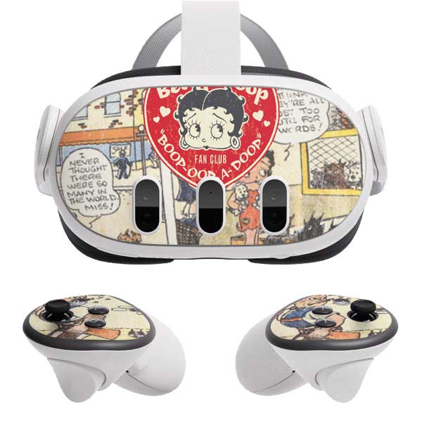 Betty Boop Comic Strip Meta Quest 3 Skin | Decals | Wraps | Skinit