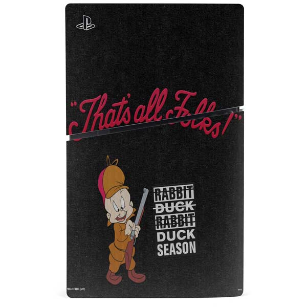 Looney Tunes Elmer Fudd Thats All Folks Skin for PS5 Slim Disk Bundle ...