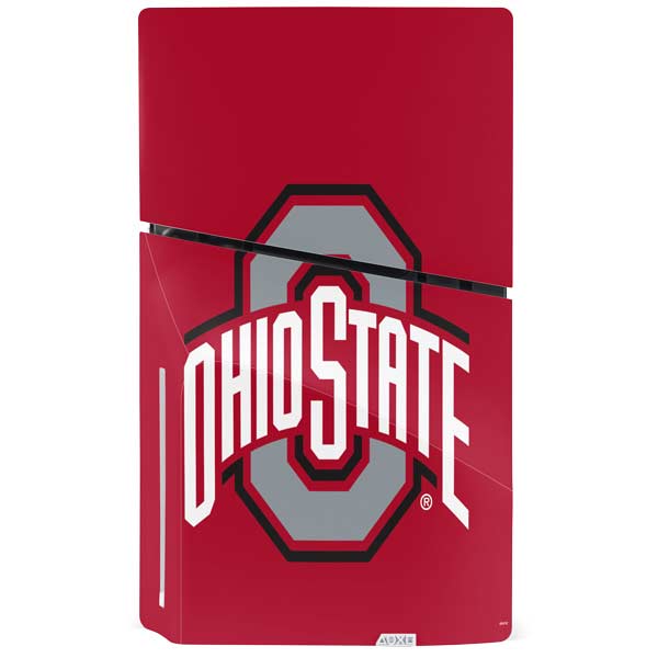 Ohio State University Buckeyes Red Logo Skin for PS5 Slim Disk Bundle ...