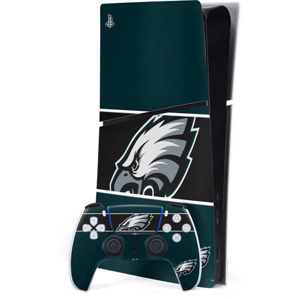 NFL Philadelphia Eagles Zone Block PS5 Slim Digital Edition Console & Controller Skins | Skinit