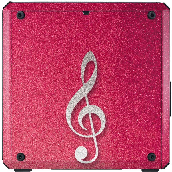 Pink Glitter Music Note Cooler Master MasterBox Q300L Mini Tower Skin ...