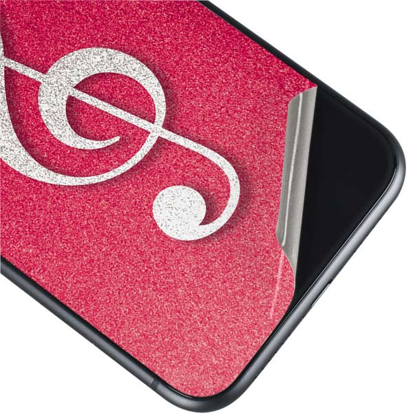 Pink Glitter Music Note Apple iPhone Skin – Skinit