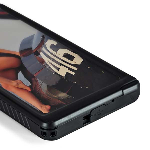 1940s Navy Pin-Up Girl On Corsair Fighter Plane Galaxy S24 Ultra Case ...