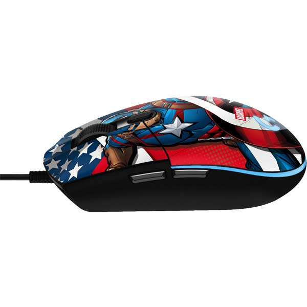 Marvel Captain America Action Pose G203 Prodigy RGB Wired Gaming Mouse ...