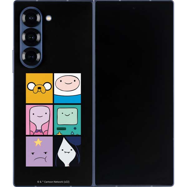 Adventure Time Character Tiles Skin for Galaxy Z Fold6 | Skinit