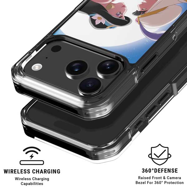 Disney Aladdin and Princess Jasmine Kiss iPhone 17 Pro Max Clear Case ...