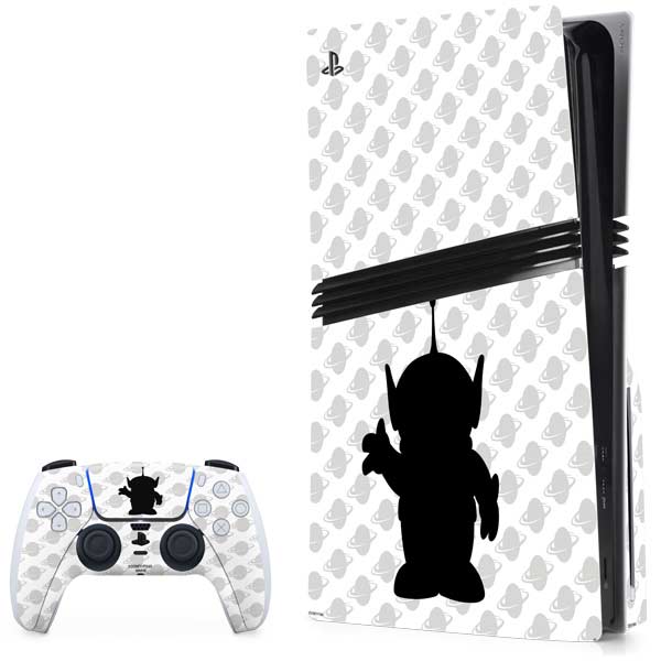 Disney Toy Story Alien Silhouette PS5 Pro Console & Controller with ...