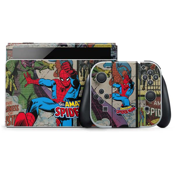 Buy Marvel Classic Comics Amazing Spider-Man Collage Nintendo Skins ...