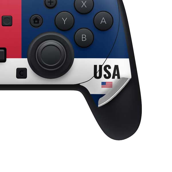 American Flag Color Block Nintendo Switch 2 (2025) Pro Controller Skin ...