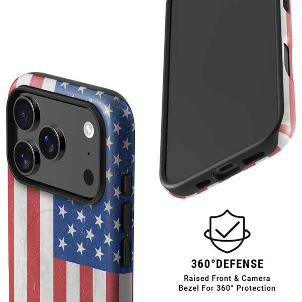 American Flag Distressed Apple iPhone 17 Pro Max Magsafe Impact Case ...
