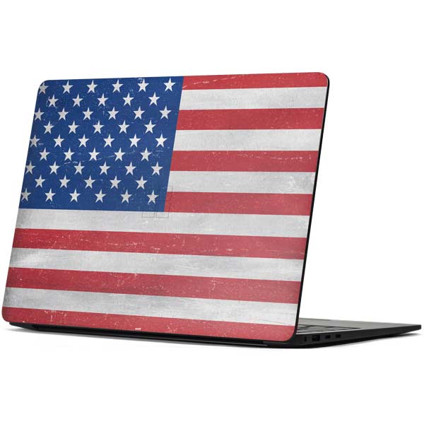 American Flag Distressed Surface Laptop 7 13.8in | Skinit