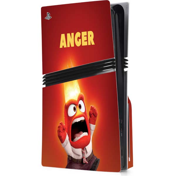 Disney Inside Out Anger Portrait Skin for PS5 Pro Console with Disk ...