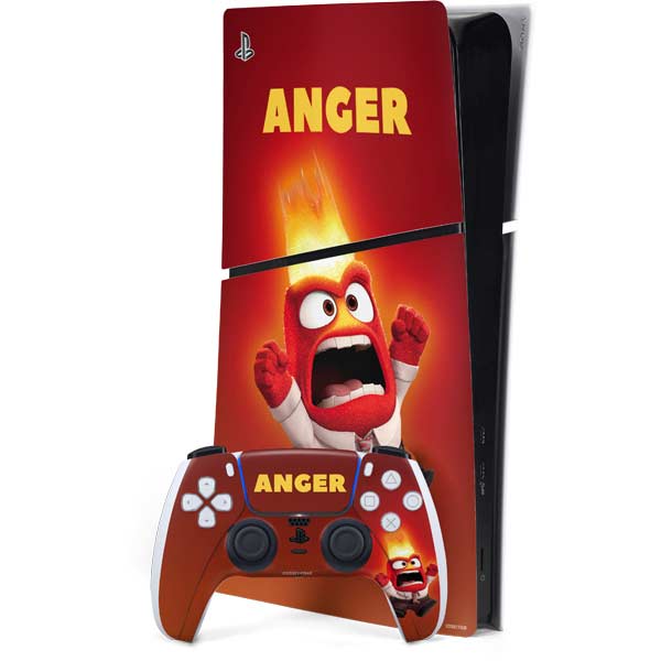 Disney Inside Out Anger Portrait PS5 Slim Digital Edition Console ...
