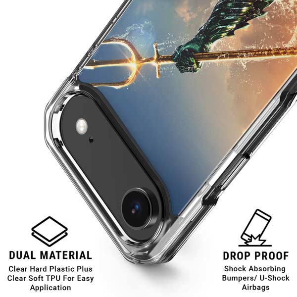 DC Comics Aquaman Movie Poster Trident iPhone 17 Air Clear Case | Clear ...