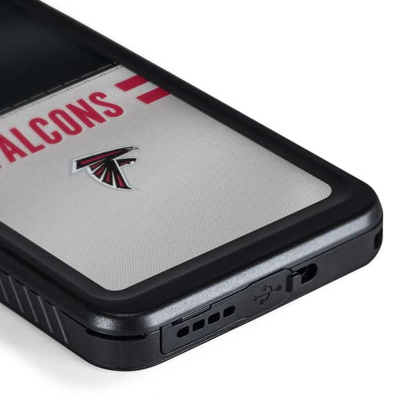 NFL Atlanta Falcons White Striped Galaxy S24 Plus Case | Waterproof ...