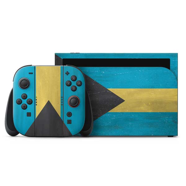 Bahamas Flag Distressed Nintendo Switch 2 (2025) with Joy-Con Skin | Skinit