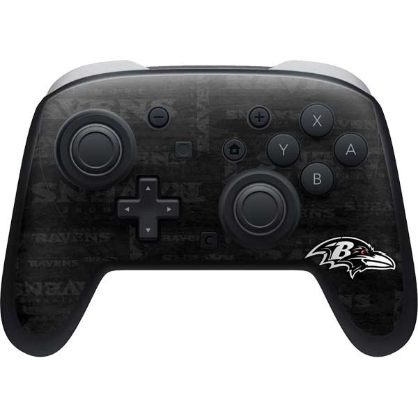 NFL Baltimore Ravens Black & White Nintendo Switch 2 (2025) Pro ...