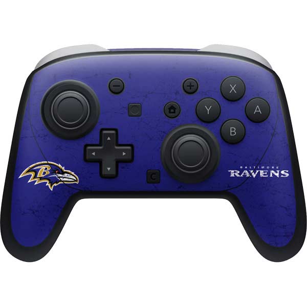 NFL Baltimore Ravens Distressed Nintendo Switch 2 (2025) Pro Controller ...