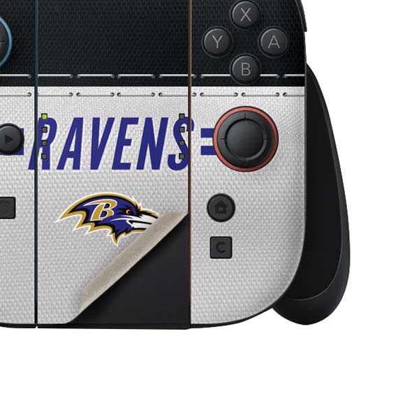 NFL Baltimore Ravens White Striped Nintendo Switch 2 (2025) Joy-Con ...