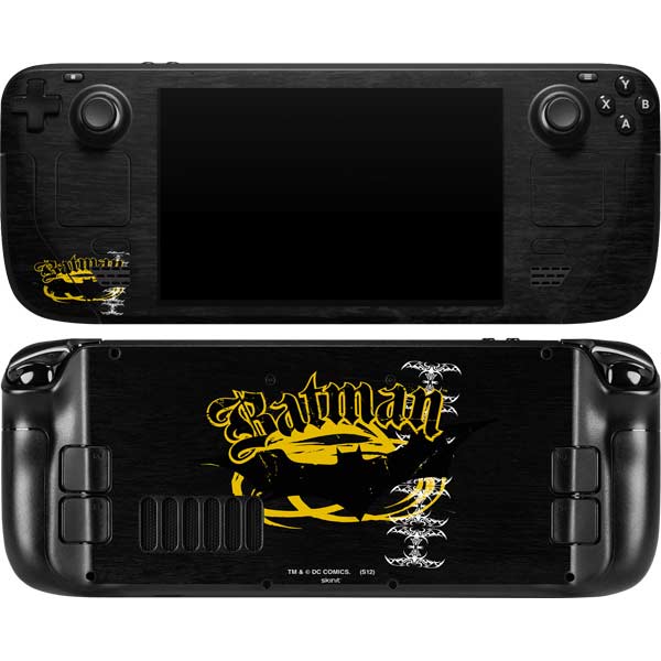 DC Comics Batman Dark Knight Logo Yellow & Black Steam Deck Handheld ...