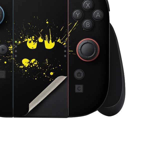 DC Comics Batman Logo Yellow Splash Nintendo Switch 2 (2025) Joy-Con ...