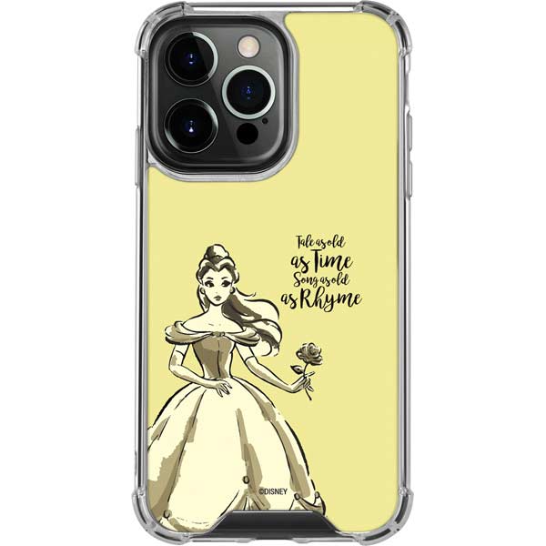 Disney Princess Belle Tale As Old As Time Art iPhone 16 Pro Clear Case ...