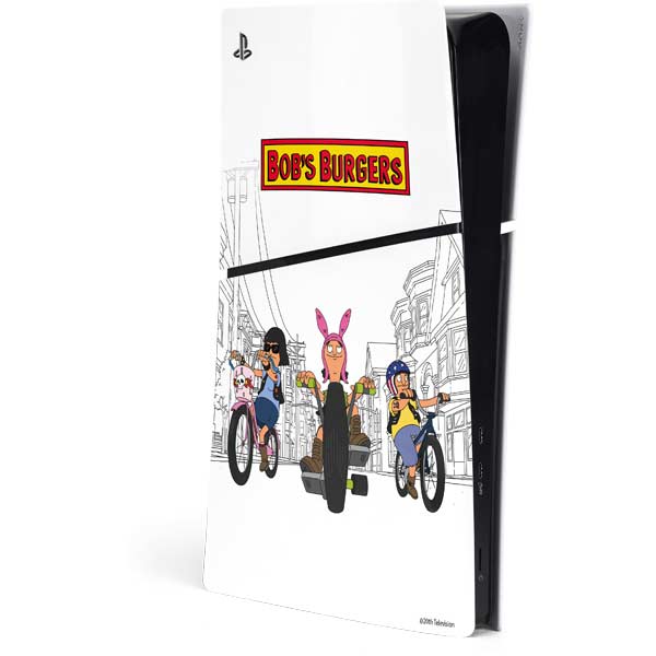 Bobs Burgers Bike Squad Skin for PS5 Slim Digital Edition Console | Skinit