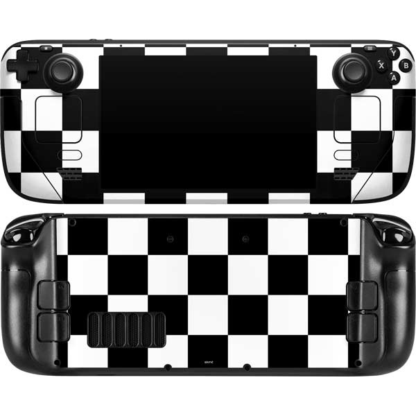 Black and White Checkered Steam Deck Handheld Gaming Computer OLED Skin ...