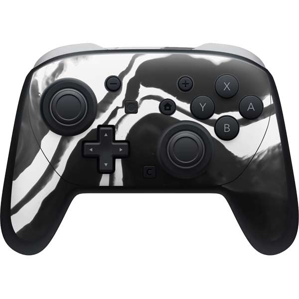 Black Marble Ink Nintendo Switch 2 (2025) Pro Controller Skin | Skinit