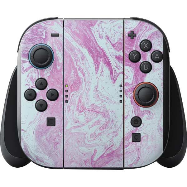 Blue and Purple Marble Nintendo Switch 2 (2025) with Joy-Con Skin | Skinit