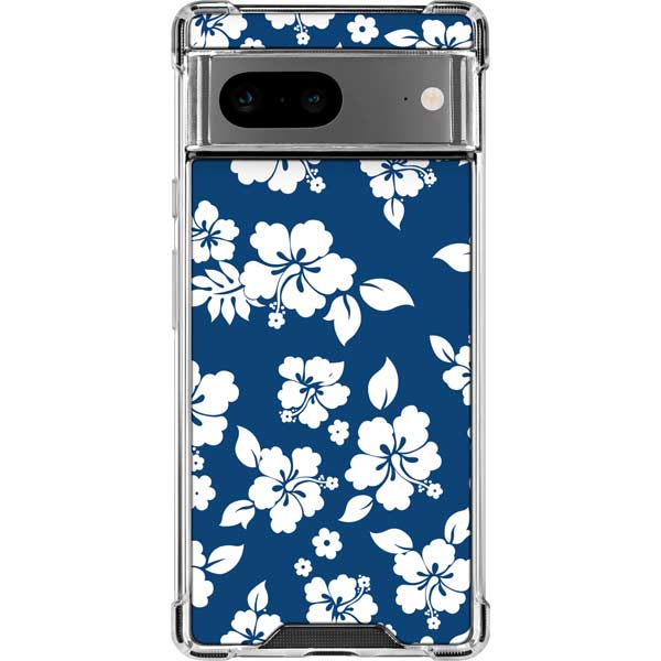 Blue and White Google Pixel 8a Clear Case | Clear Phone Cases – Skinit