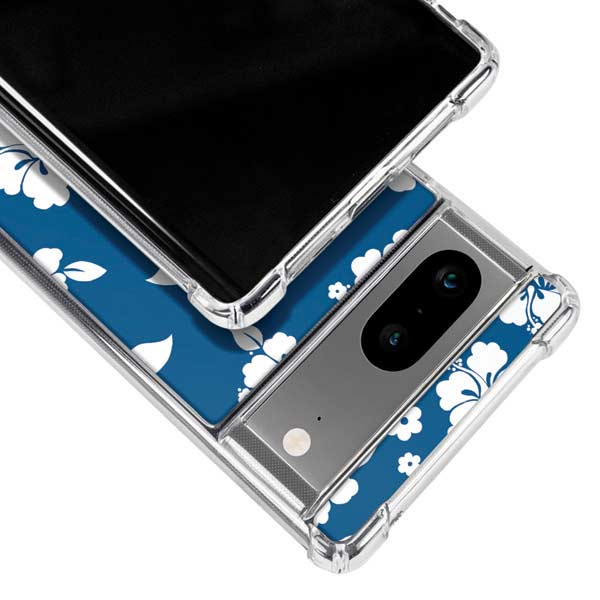 Blue and White Google Pixel 8a Clear Case | Clear Phone Cases – Skinit