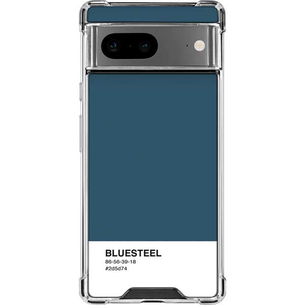 Bluesteel Color Palette Google Pixel 8a Clear Case | Clear Phone Cases ...
