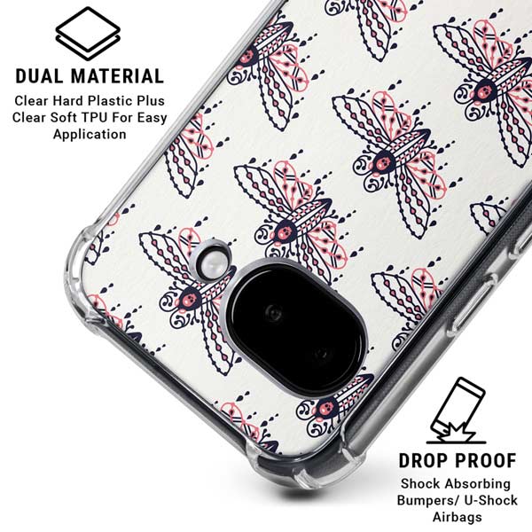 Blush Moth Google Pixel 9a Clear Case | Clear Phone Cases – Skinit