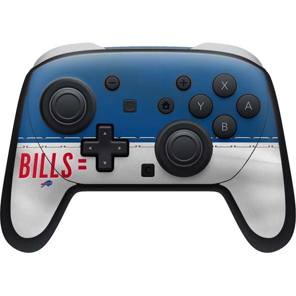 NFL Buffalo Bills White Striped Nintendo Switch 2 (2025) Pro Controller ...