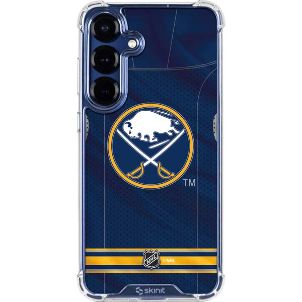 NHL Buffalo Sabres Home Jersey Galaxy S25 FE Clear Case | Transparent ...