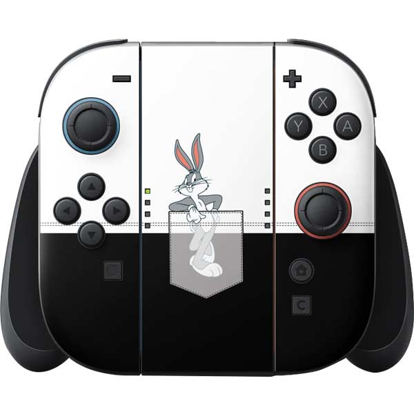 Looney Tunes Bugs Bunny Black White Nintendo Switch 2 (2025) Joy-Con ...