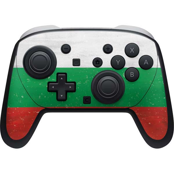 Bulgarian Flag Distressed Nintendo Switch 2 (2025) Pro Controller Skin ...