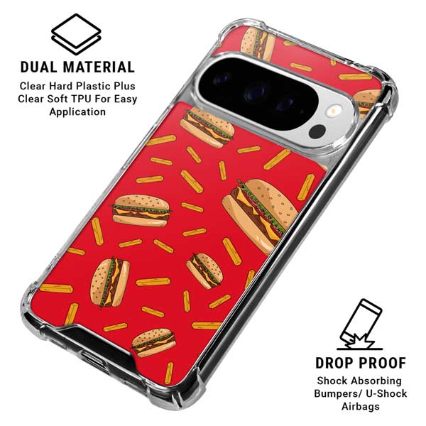 Burgers and Fries Google Pixel 10 Pro XL Clear Case | Clear Phone Cases ...