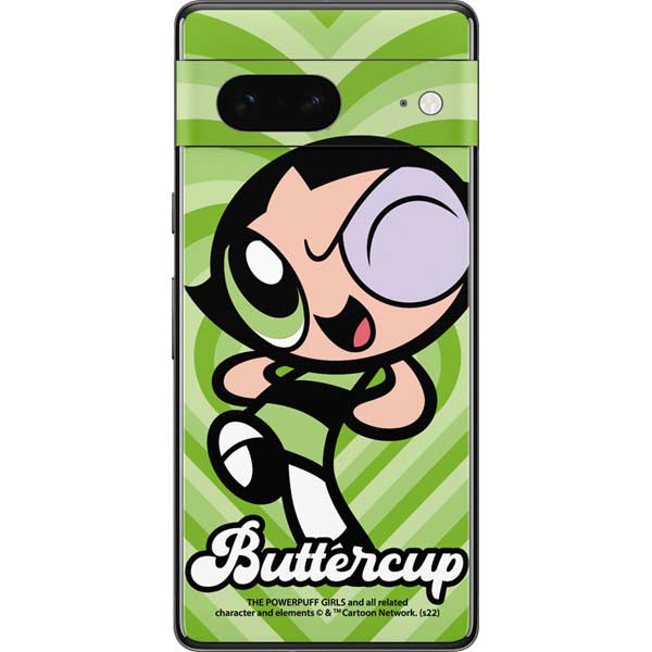Cartoon Network Powerpuff Girls Buttercup Green Hearts Pixel Skins ...