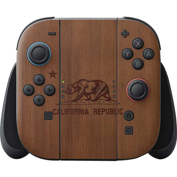 California Wood Flag Nintendo Switch 2 (2025) Joy-Con Controller Skin ...